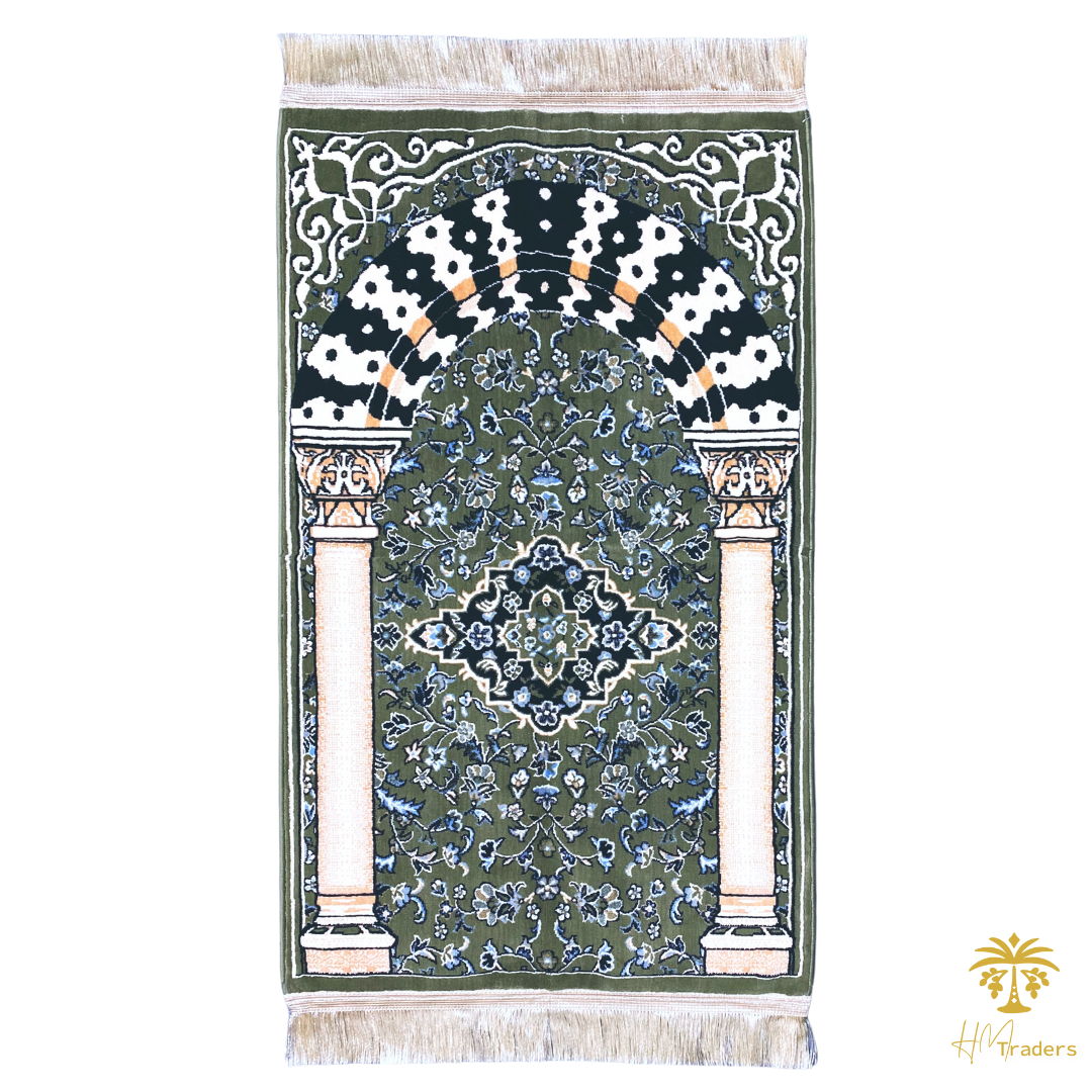 Alrawda with Beautiful Mehrab of the Masjid Nabawi Prayer Mat